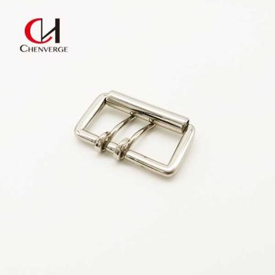 Cina Fermaglio di cinghia inossidabile antiusura di 2 forconi, doppio in lega di zinco Pin Belt Buckle in vendita