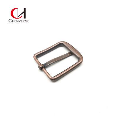 Cina Red Bronze Matte Unisex Pin Belt Buckles Zinc Alloy 40mm ODM in vendita