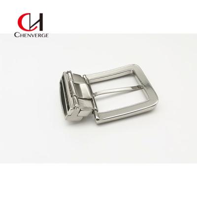 Cina Silver Reversible Belt Buckles For Men Business 35mm Can Change Color in vendita
