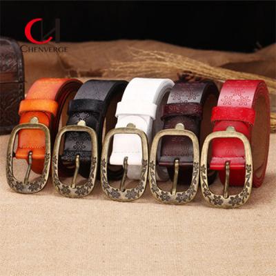 Cina Larghezza materiale di cuoio della cinghia 3.3cm del denim di S di Plum Needle Buckle Women d'annata ' in vendita
