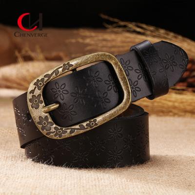 Cina Larghezza materiale di cuoio della cinghia 3.3cm del denim di S di Plum Needle Buckle Women d'annata ' in vendita