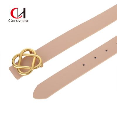 Cina Women's Decorative PU Leather Belts Flower Hollow Buckle Customized Logo in vendita