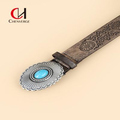 Cina Fibbie per cinture in metallo personalizzate per ragazza cool stile occidentale vintage per donna in vendita