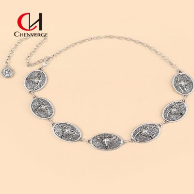 Cina Fibbia per cintura in argento sterling stile vacanza da donna alla moda in metallo estivo in vendita