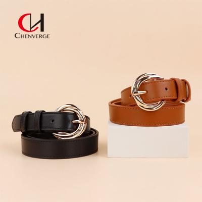 Cina Cintura da donna nera di lunghezza standard Fibbia per cintura in oro stile business moda in vendita
