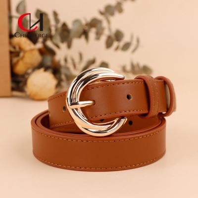 Cina Cintura da donna nera di lunghezza standard Fibbia per cintura in oro stile business moda in vendita
