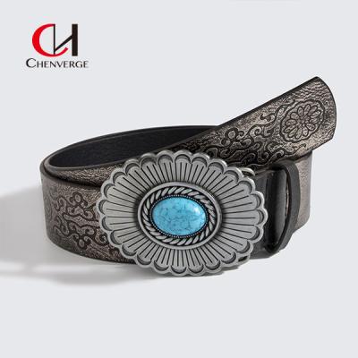 Cina Cintura in pelle da donna alla moda Cinture retrò in denim occidentale Cool Girls per tutta la stagione in vendita