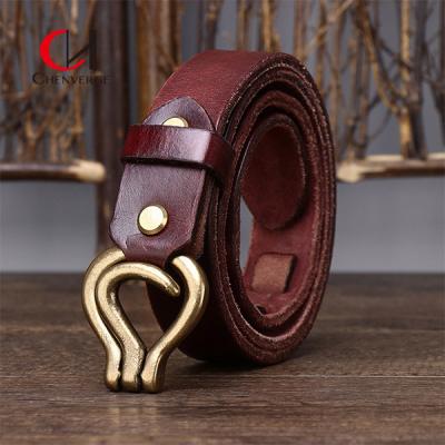 Cina Cintura da uomo in pelle nera marrone rossastro con cintura liscia in pelle bovina in vendita