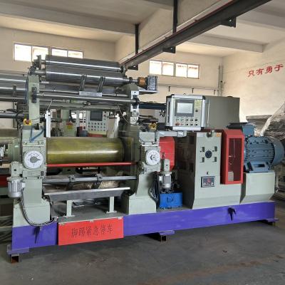 China 18 Inches Open Mixing Mill Machine , 75kw Mixer Mill for Mixing Plastic Materials for sale