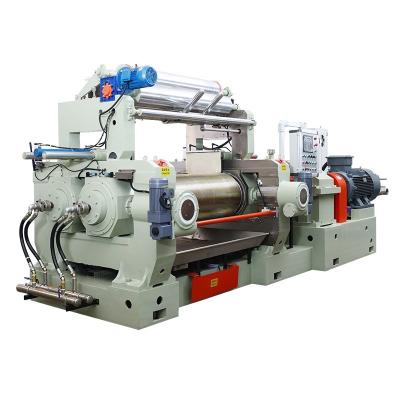 China Open Mill Rubber Mixing Machine 16 Inches With Two Horizontal Rollers for sale
