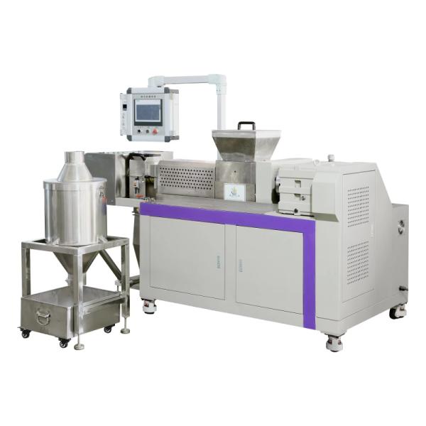 Quality 11kw Double Cone Granulator Machine 60mm Screw High Accuracy 30-60Kg/H for sale