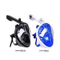 China Silicone 180 Degree Full Face Goggles With Snorkel Diving Using for sale