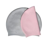 China Non Slip Gradient 100% Silicone Waterproof Swimming Hat for sale