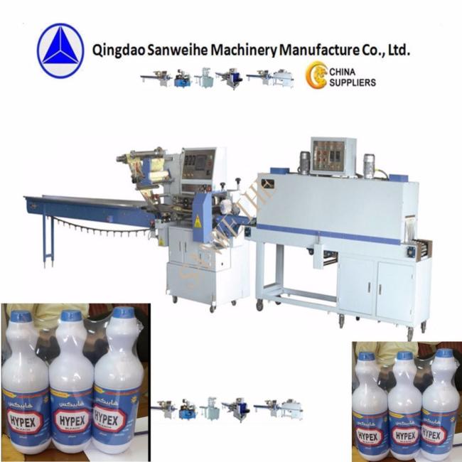 SWC-590 Swd-2000 Pet Bottles Shrink Packing Wrapping Machine