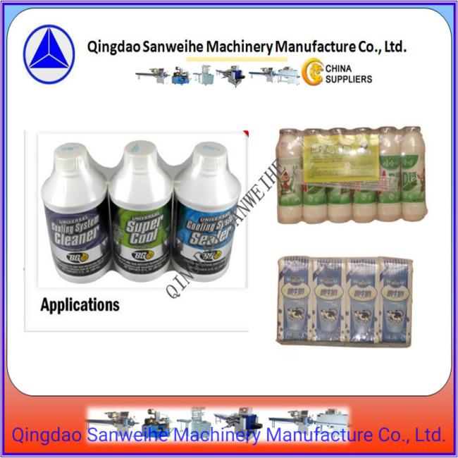 China Manufacture Glass Bottles Shrink Packing Machine Fully Sealed Type with POF Film