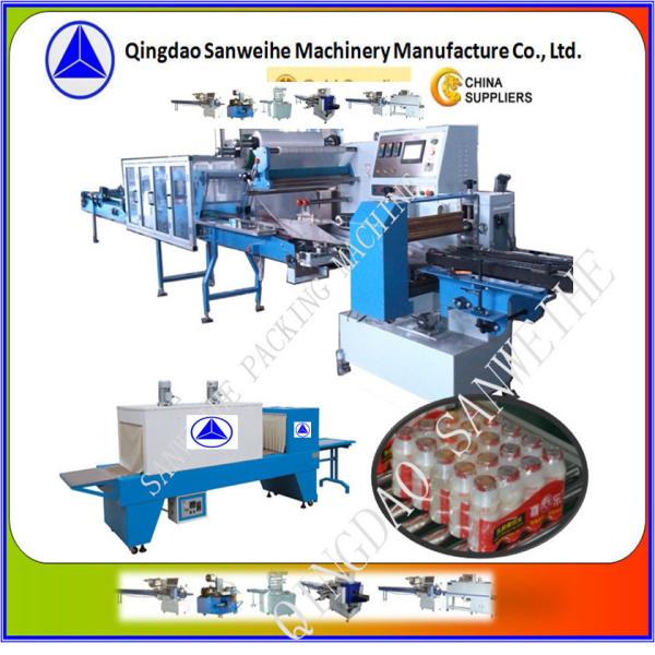Συσκευασία πολλαπλών φιαλών Automatic Shrink Wrap Machine SWD 4000 Shrink Wrap Packaging