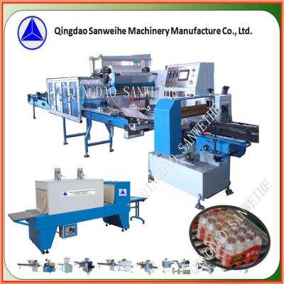 China Multiple Bottles Automatic Shrink Wrap Machine SWD 4000 Shrink Wrap Packaging for sale
