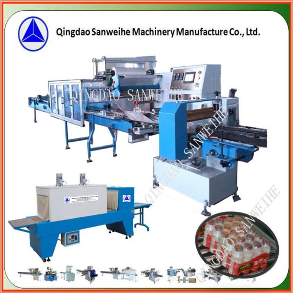Συσκευασία πολλαπλών φιαλών Automatic Shrink Wrap Machine SWD 4000 Shrink Wrap Packaging
