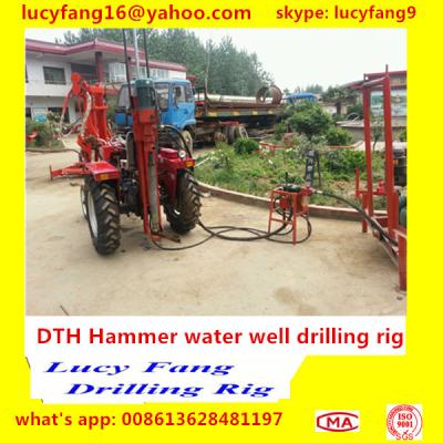 China Made Cheapest Tractor Mounted DTH Hammer Water Well Drilling Rig For 50 Meters Depth