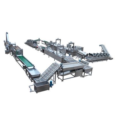 China Volledige Automatische Chips die Machine Bevroren Frietenmachines maken Te koop