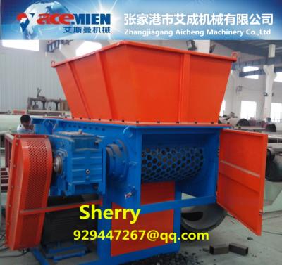 China Famous brand PIPE RUBBER single shaft shredder machine PET BOTTLE CRUSHER PE PP film crusher shreeder machinery for sale