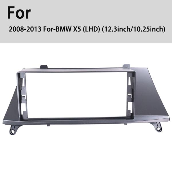 Quality Black Car DVD Frame 12.3 Inch Car Radio Fascia Frame For BMW X5 2008 - 2013 for sale