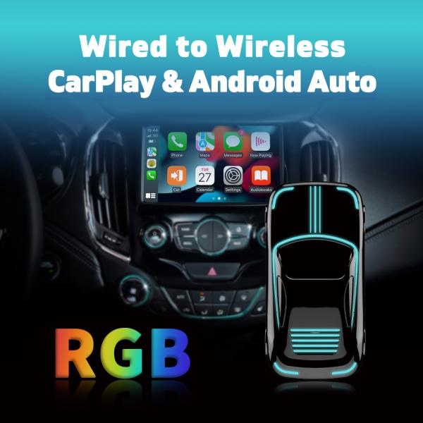 Quality Wired To Wireless Android Carplay Box Portable Android Auto Apple Carplay Adapter for sale