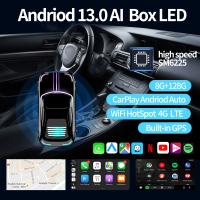 Quality 7 Colors Carplay Android Box 5G WIFI BT 5.0 2 In 1 Wireless Car Adapter for sale