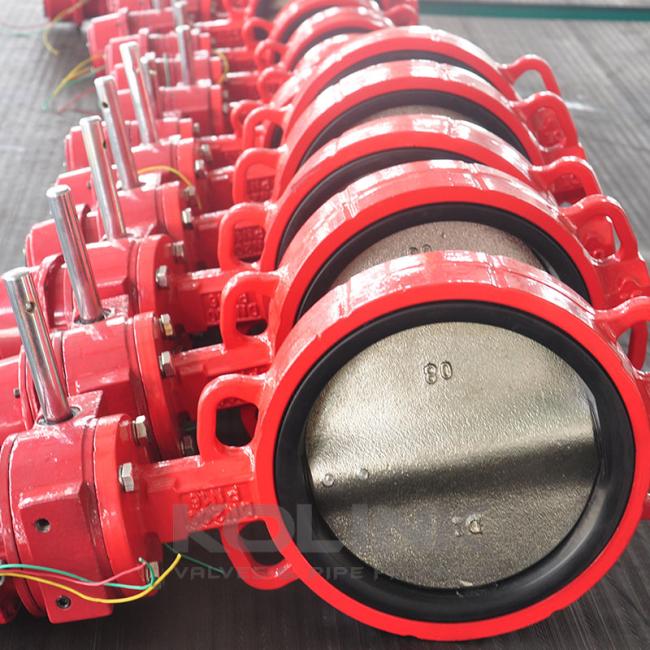 Fire Protection Butterfly Valve with Tamper Switch - Product View 2