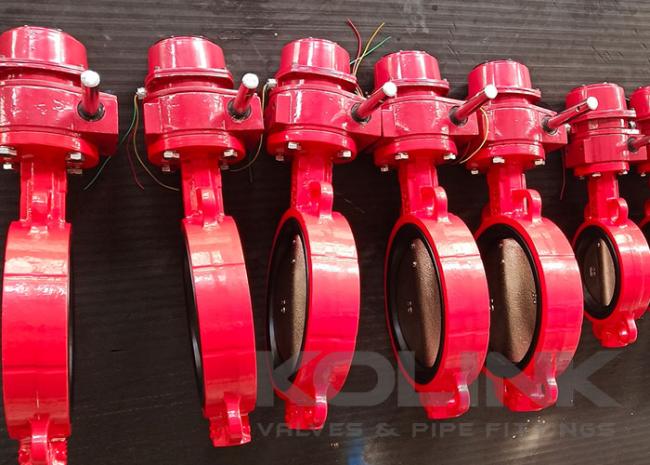 Fire Protection Butterfly Valve with Tamper Switch - Product View 1