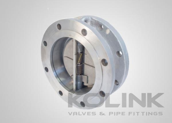 Flanged Double-door Wafer Check Valve Stainless Steel Resilient & Metal Seated