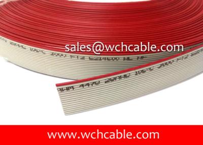 China UL4478 XLPE Flat Ribbon Cable AWG26 AWG28 Crosslinked Polyethylene Irradiated 105C 300V for sale