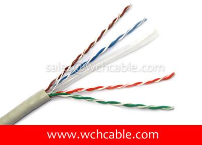 China UL Lan Cable Cat6 UTP Solid 23AWG 4Pairs OD6.6mm RoHS Compliant & Halogen Free for sale
