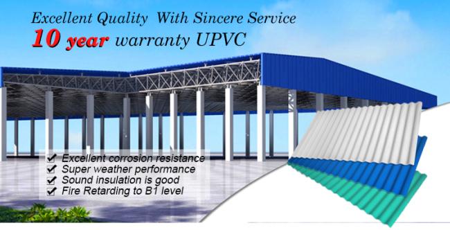 Anticorrosief pvc-van de prestaties plastic pvc van het dakwerkbouwmateriaal waterdicht de tegelsdak