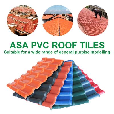 Cina Nessuno strato ondulato di plastica impermeabile sbiadentesi dell'isolamento delle mattonelle di tetto del PVC in vendita