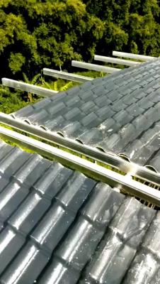 Cina Rain Cover Sheet Teja Termoacustica Plastic Spanish Roof Tile Pvc Insulation Modern Embossed 2 or 3 Layers Hong Su CN;GUA 102 B1 in vendita