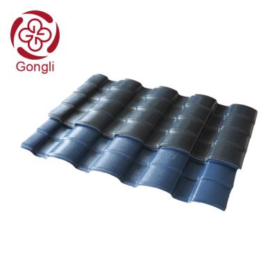 Cina mattonelle di tetto di tejados de plastico pvc in vendita