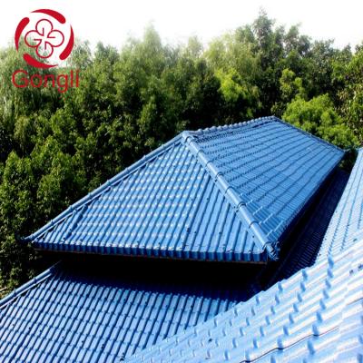 Cina mattonelle di tetto di tejados de plastico pvc in vendita