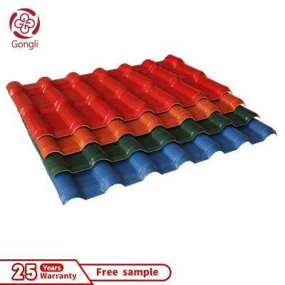 Cina la resina economica e calda di vendita asa che copre il tetto di plastica dello strato asa copre i prezzi delle mattonelle di tetto del Kerala in vendita