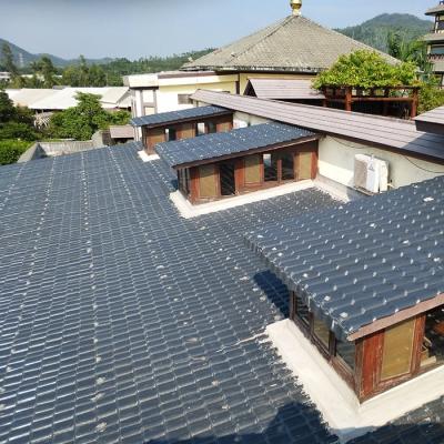 中国 防音の屋根を付けるシートのタイプの屋根を付けるカバー シートのUpvcの樹脂の平野の屋根を付けるUPVCは絶縁材によって浮彫りにされる洪Suを屋根瓦 販売のため
