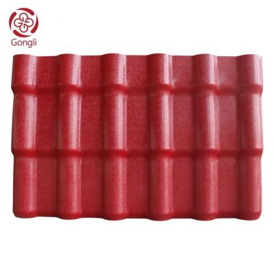 Cina Sound insulation tejas de plstico house roofing sheet anti-corrosion  asa color coated synthetic resin tile in vendita