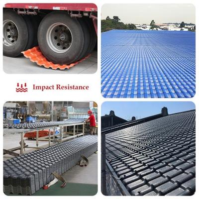 Cina I materiali da costruzione hanno ondulato le mattonelle di tetto di plastica della resina sintetica dell'asa in vendita