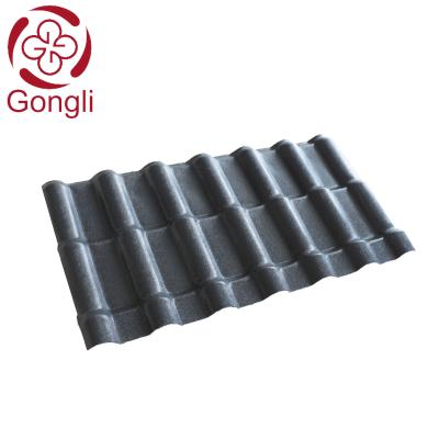 China Schokbestendig ASA Synthetic Resin Roof Tile, het Dakblad van pvc van B1 Plastic Te koop
