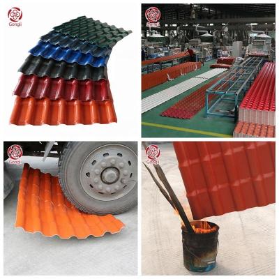 China Schokbestendig ASA Synthetic Resin Roof Tile, het Dakblad van pvc van B1 Plastic Te koop