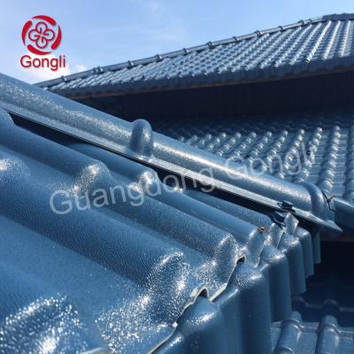 China Schokbestendig ASA Synthetic Resin Roof Tile, het Dakblad van pvc van B1 Plastic Te koop