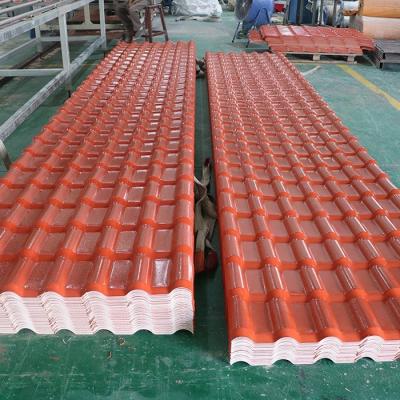 China Schokbestendig ASA Synthetic Resin Roof Tile, het Dakblad van pvc van B1 Plastic Te koop