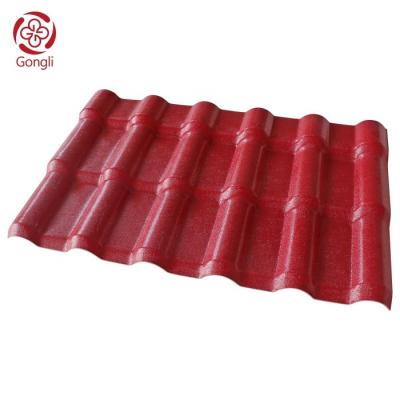 中国 健全な絶縁材ASAの合成樹脂の720mmのプラスチック屋根を付ける鉄片を屋根瓦 販売のため