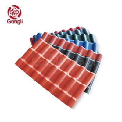 China ASA van de Heatproofbaksteen de Rode Golfcertificatie van het het Dakblad SGS van pvc Te koop