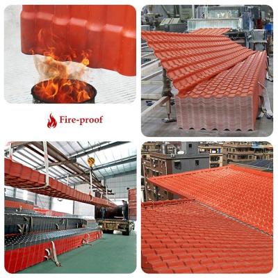 Cina 2.5mm inossidabili Wave ASA Synthetic Resin Roof Tile per le Camere in vendita