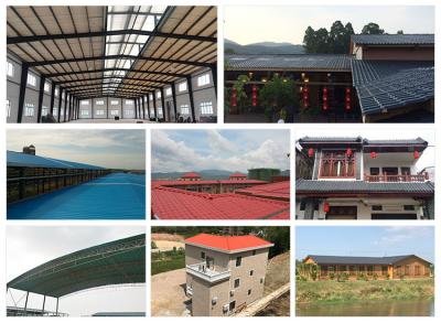 Cina Solid Option Durability  Polyvinyl Chloride Roof Tiles For Restaurants in vendita